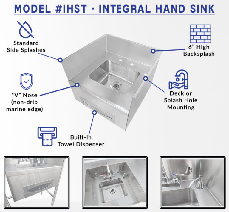 Introducing Model #IHST – Integral Hand Sink w/ Towel Dispenser – IMC/TEDDY
